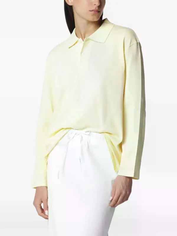 FLORE FLORE Diana Long-sleeve Polo Shirt