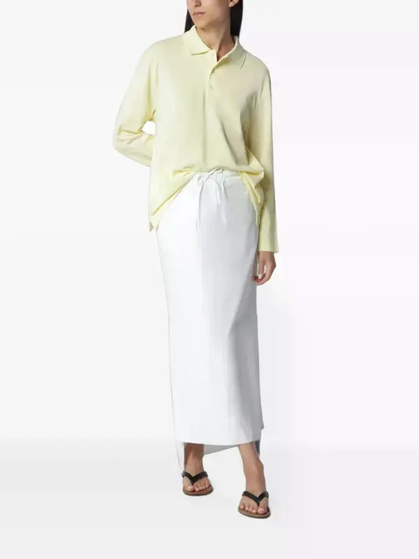 FLORE FLORE Diana Long-sleeve Polo Shirt