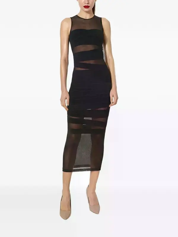 Wolford Sheer-opaque Sleeveless Midi Dress