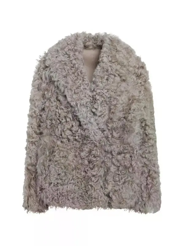 BLANCHA Shearling Double-breasted Jacket