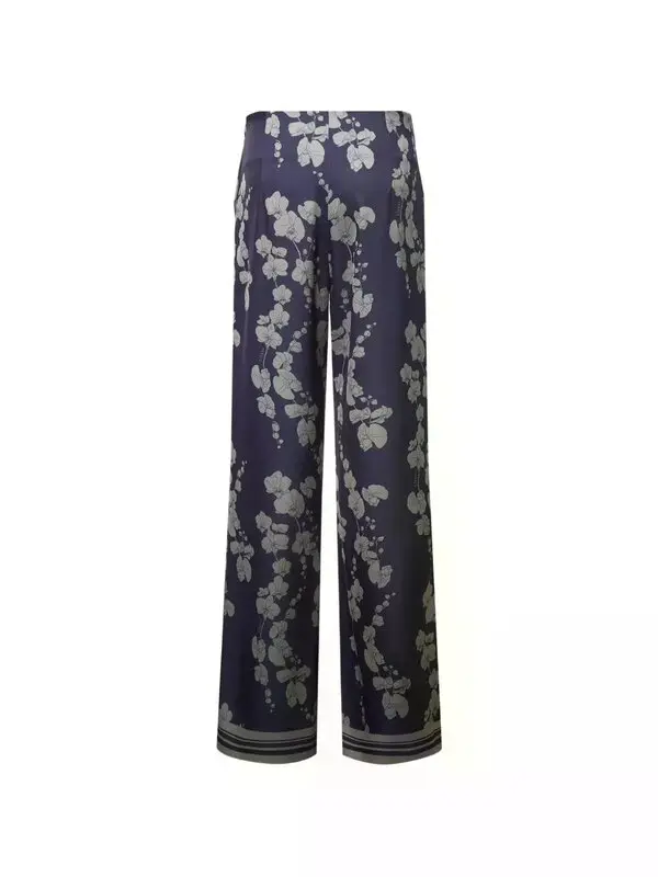 GENNY Floral-print Straight Trousers