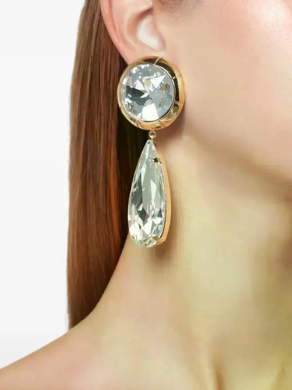 Alessandra Rich Crystal-pendant Drop Earrings
