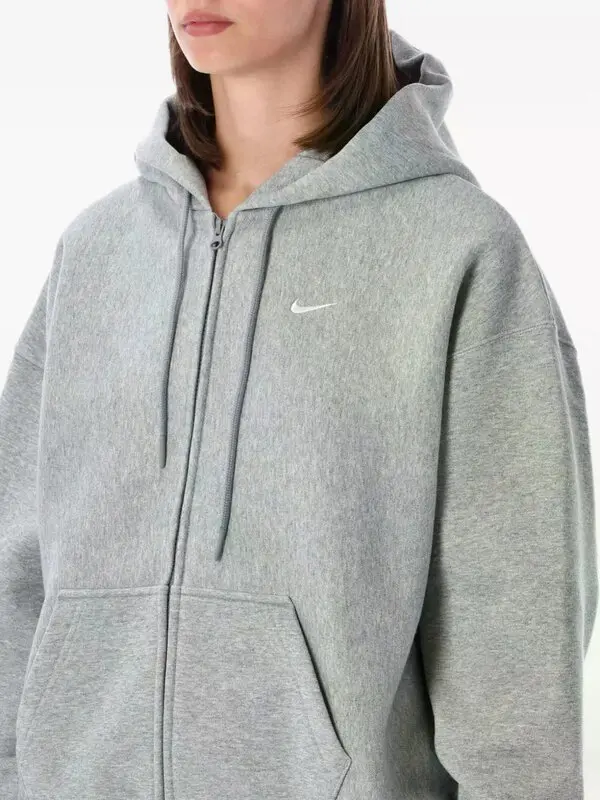 Nike Studio Logo-embroidered Zip-up Hoodie