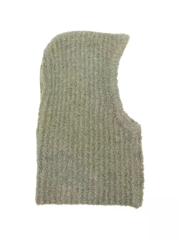 MAISON MARGIELA Logo-patch Balaclava - Green