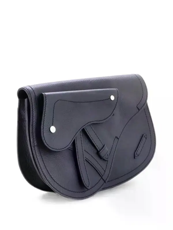 Dior Saddle Messenger Pouch Leather Crossbody Bag