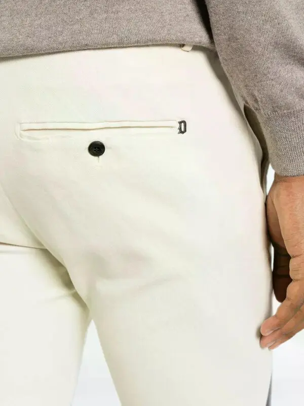 DONDUP Logo-plaque Slim-fit Trousers