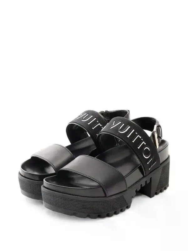 LOUIS VUITTON Laurie Line Platform Slingback Sandals