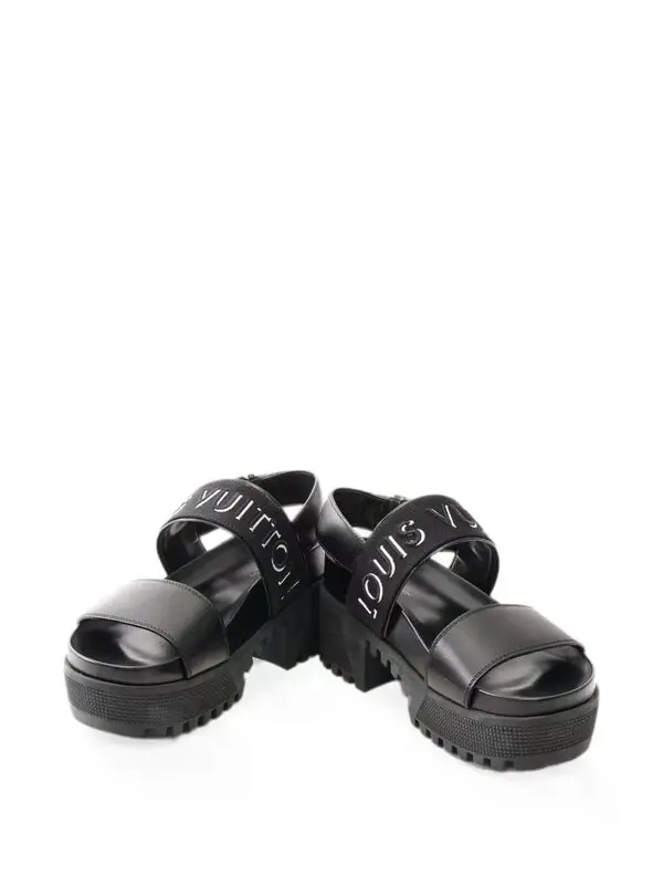 LOUIS VUITTON Laurie Line Platform Slingback Sandals