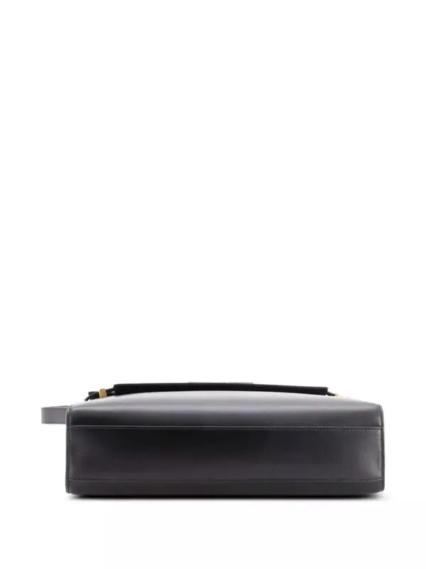 Saint Laurent Manhattan Leather Shoulder Bag - Black