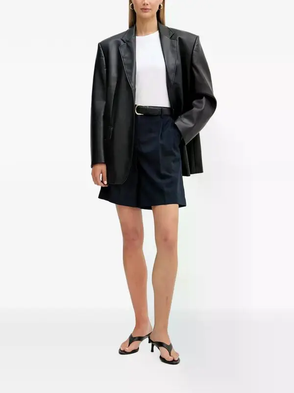 Iceberg Check-pattern Pleated Tailored Shorts