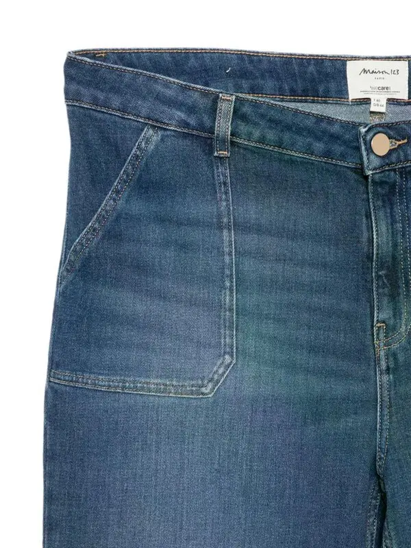 MAISON123 Patch-pocket Wide-leg Jeans