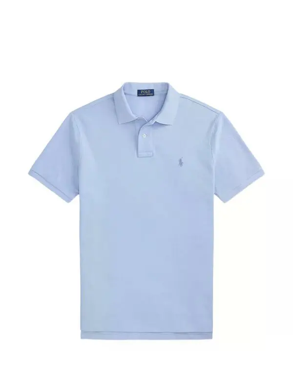 Polo Ralph Lauren The Iconic Custom Slim Fit Mesh Polo - Blue