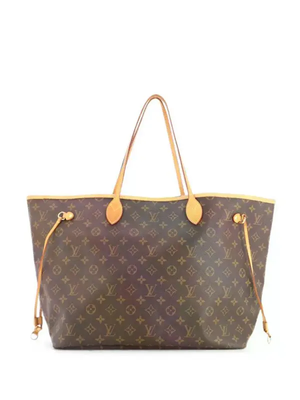 LOUIS VUITTON Neverfull Monogram Canvas Gm Tote Bag - Brown