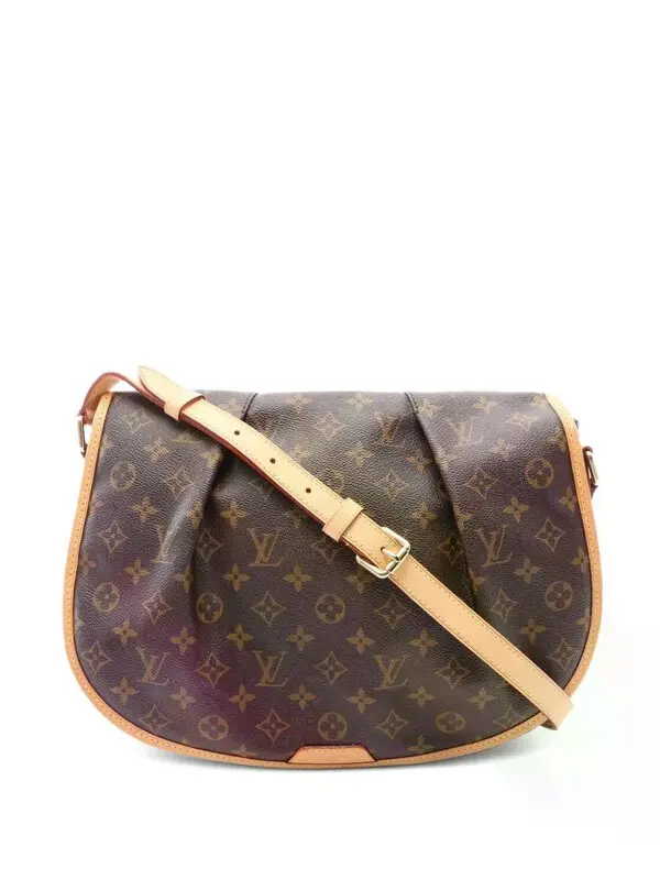 LOUIS VUITTON Monogram Canvas Shoulder Bag - Brown