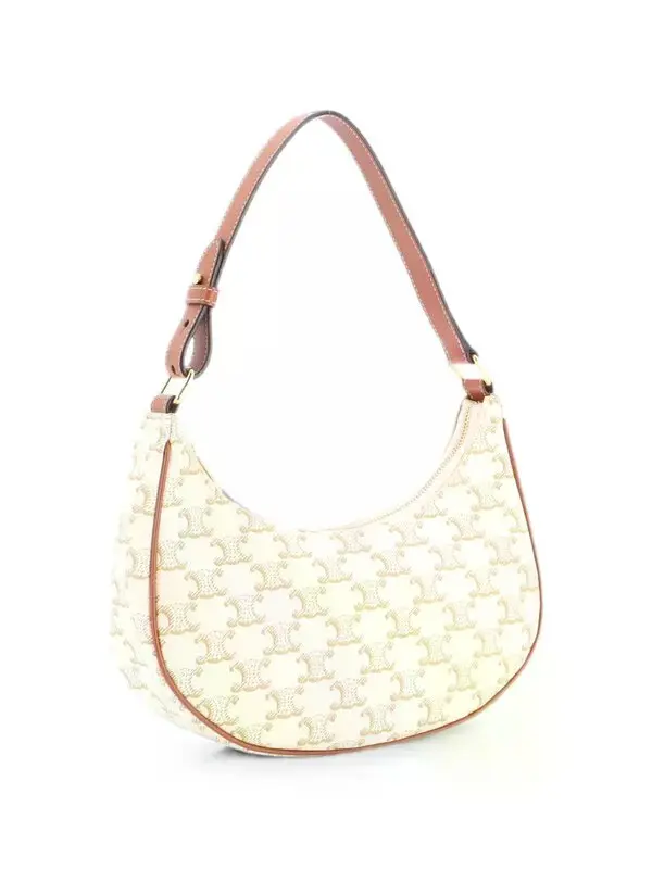 Celine Ava Bag Triomphe Coated Canvas Hobo Bag
