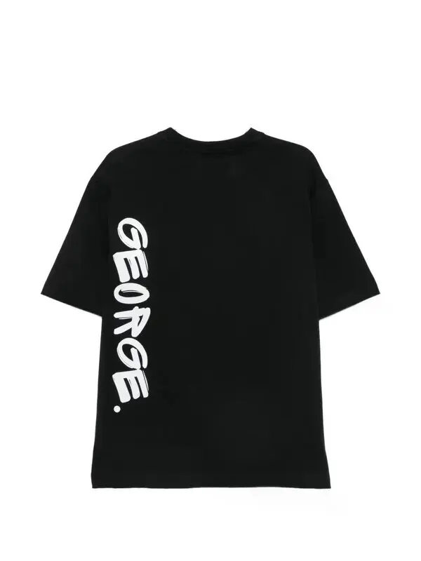 GEORGE. Slogan-print Crew-neck T-shirt