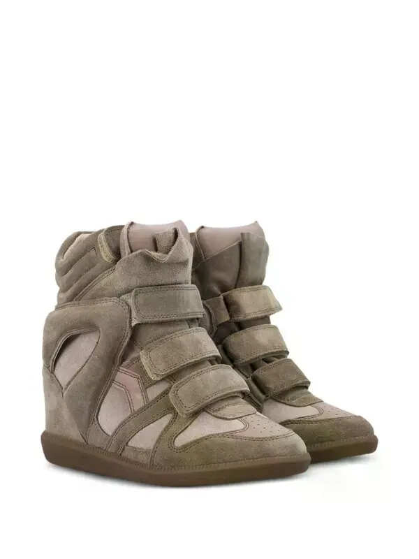 Isabel Marant Étoile Bekett Leather Wedge Sneakers