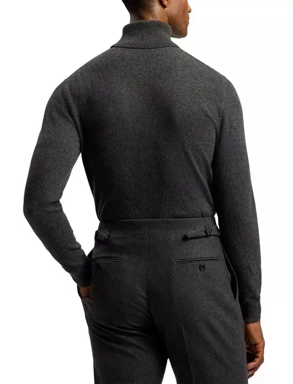 Ralph Lauren Purple Label Cashmere Turtleneck Sweater - Grey