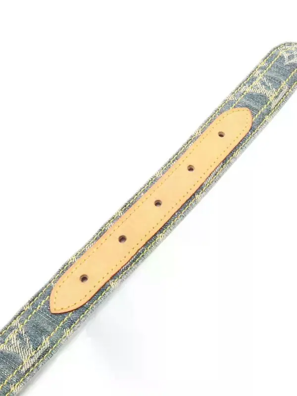 LOUIS VUITTON 2006 Monogram Denim Belt