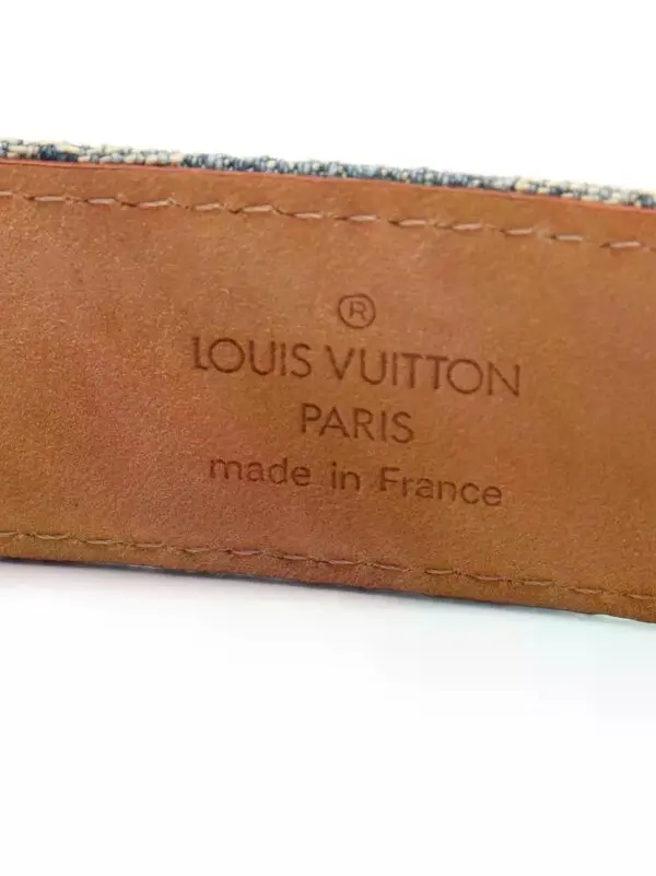 LOUIS VUITTON Monogram Denim Belt - Blue