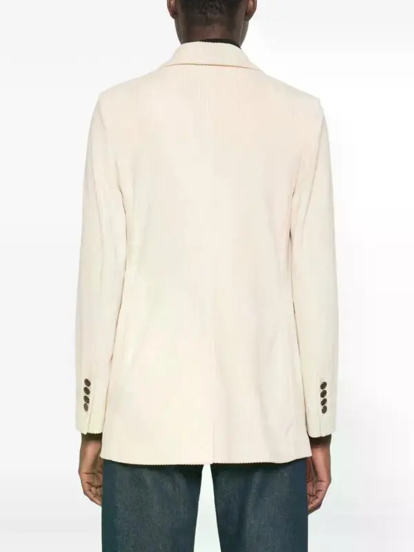 CIRCOLO 1901 Double-breasted Corduroy Jacket - White