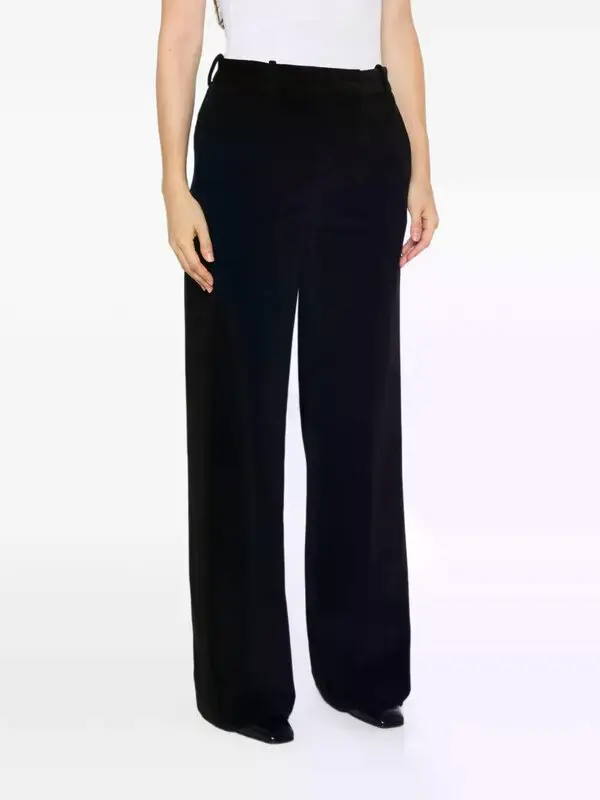 CIRCOLO 1901 Velvet-effect Wide Leg Trousers