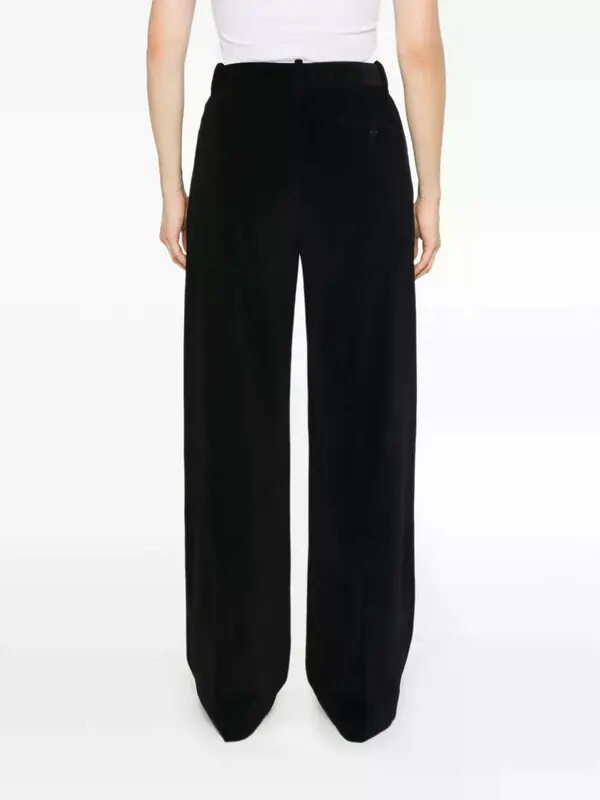 CIRCOLO 1901 Velvet-effect Wide Leg Trousers