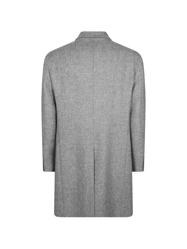 Tagliatore Herringbone Double-breasted Coat
