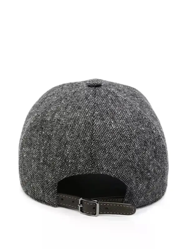 Brunello Cucinelli Monili Embellished Tweed Baseball Cap