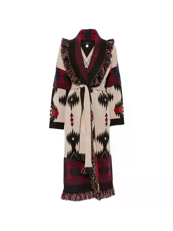 Alanui Fringe-trimmed Shawl Collar Coat