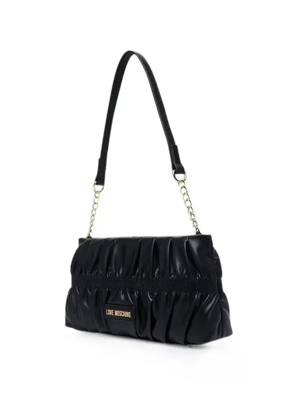 Moschino Ruched Chain-link Shoulder Bag