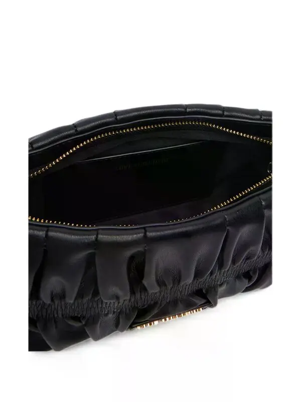 Moschino Ruched Chain-link Shoulder Bag