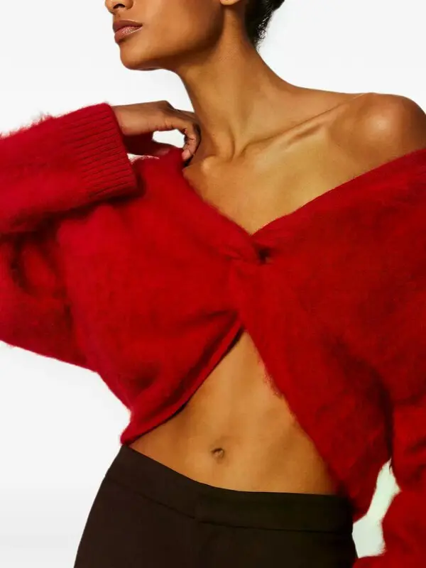 TWINSET Knot-detail Brushed Sweater