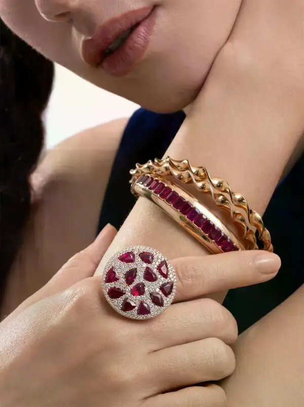 CICADA JEWELRY Twisted Enamel Bracelet