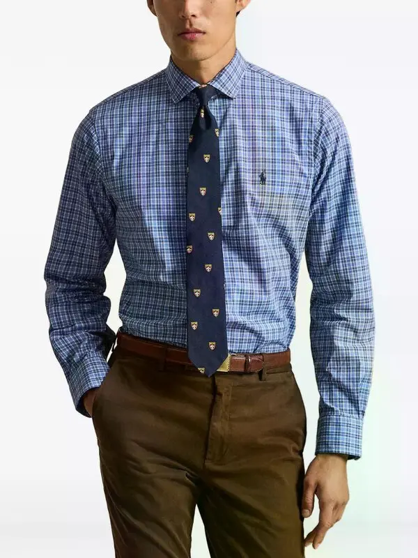 Polo Ralph Lauren Custom-fit Plaid Stretch Poplin Shirt