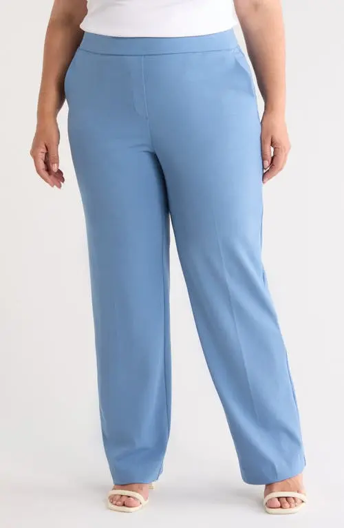 Anne Klein Pull On Straight Leg Trousers