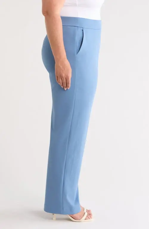 Anne Klein Pull On Straight Leg Trousers
