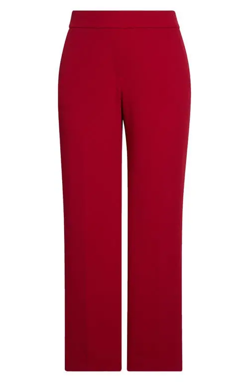 Anne Klein Pull-on Straight Leg Trousers - Titian Red