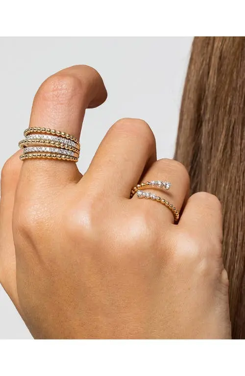 GABRIEL & CO. Bujukan 14k Gold Diamond Bypass Ring