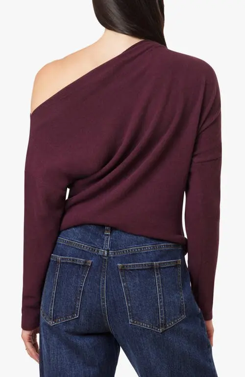 Habitual Colby Off-the-shoulder Knit Top - Winetasting