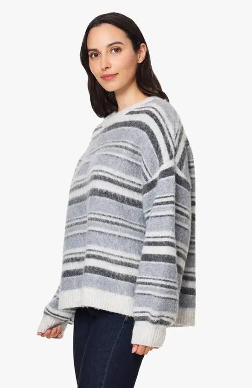 Habitual Striped Crewneck Sweater With Relaxed Silhouette