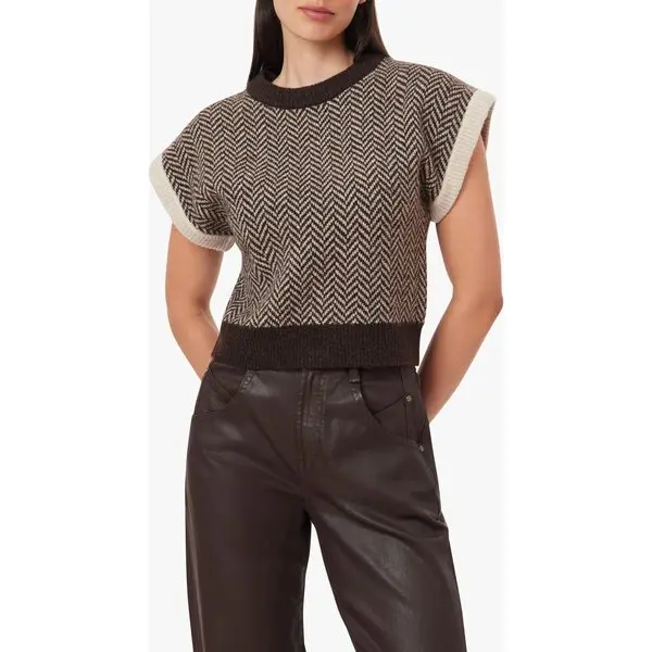 Habitual Herringbone Dolman Sleeve Sweater