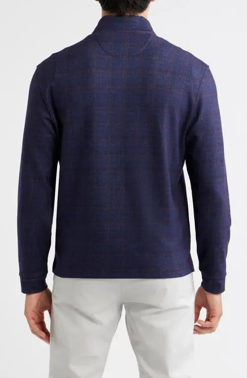 Johnnie-o Mikey Plaid Quarter-zip Pullover