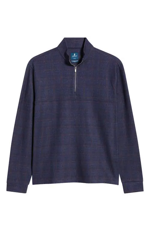 Johnnie-o Mikey Plaid Quarter-zip Pullover