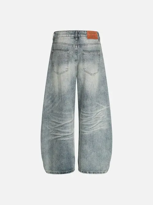 AELFRIC EDEN Baggy Barrel Washed Jeans