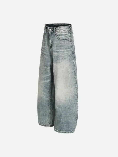 AELFRIC EDEN Baggy Barrel Washed Jeans