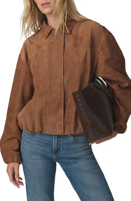 Joe's Jeans Bella Suede Bomber Jacket