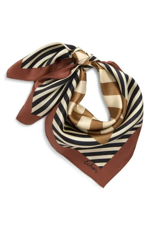 Echo Striped Silk Bandana