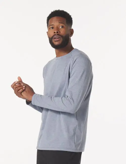 GLYDER Dash Crew Neck - Greystone Marble