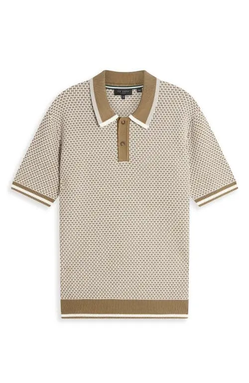 Ted Baker London Breame Knit Polo - Olive
